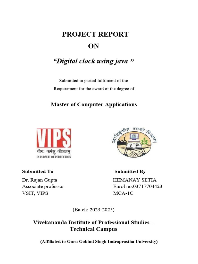 Sample Project Report HEMANAY | Download Free PDF | Php | Relational Database