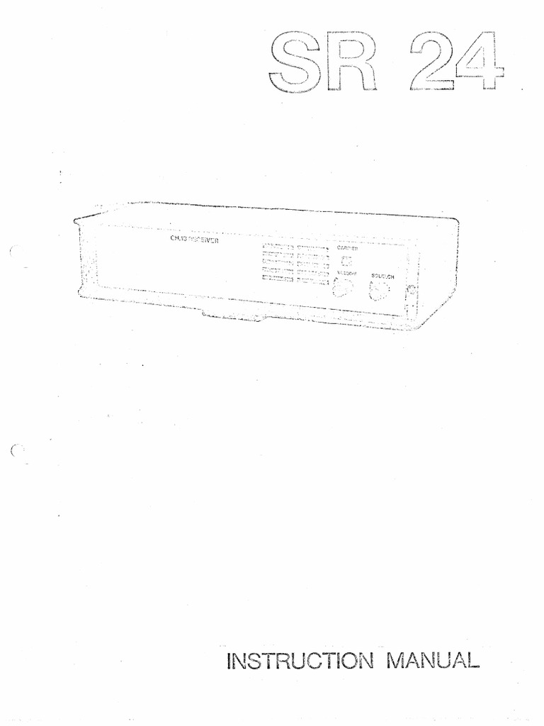 SR 24 (Marine VHF FM Receiver) | PDF