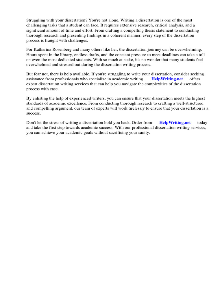 Katharina Rosenberg Dissertation | PDF | Thesis