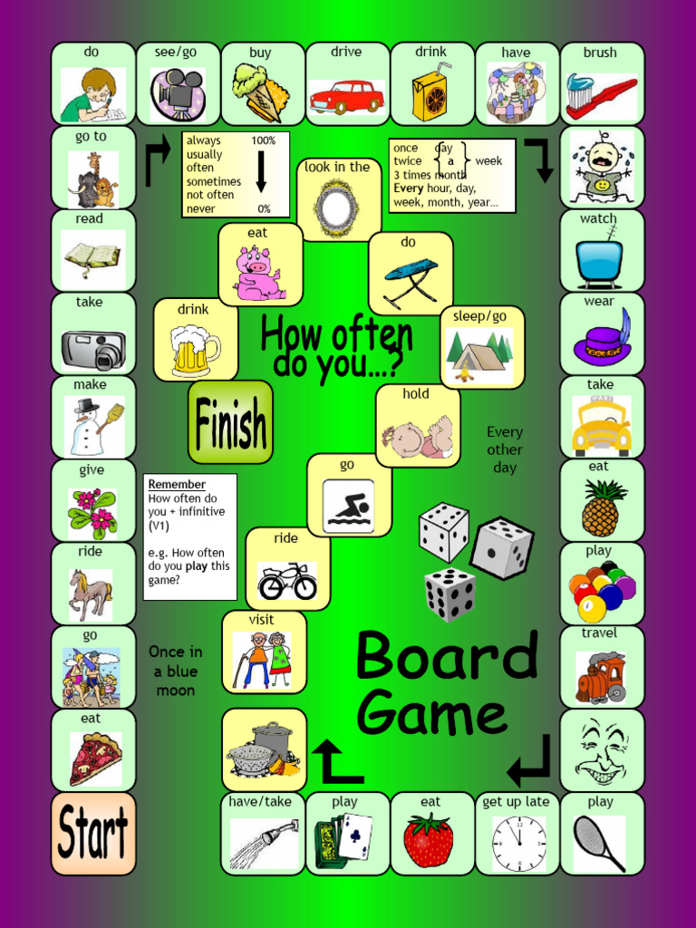 Board-Game-How-Often-Fun-Activities-Games - 862 Teacher | PDF