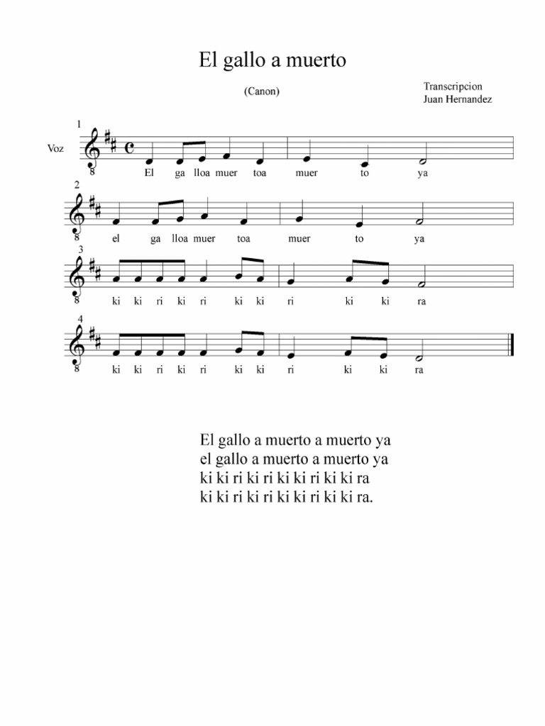 El Gallo Vocalización | PDF
