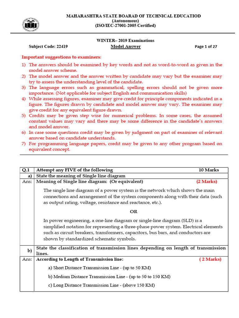 22419-2019-Winter-Model-Answer-Paper (Msbte Study Resources) | PDF ...
