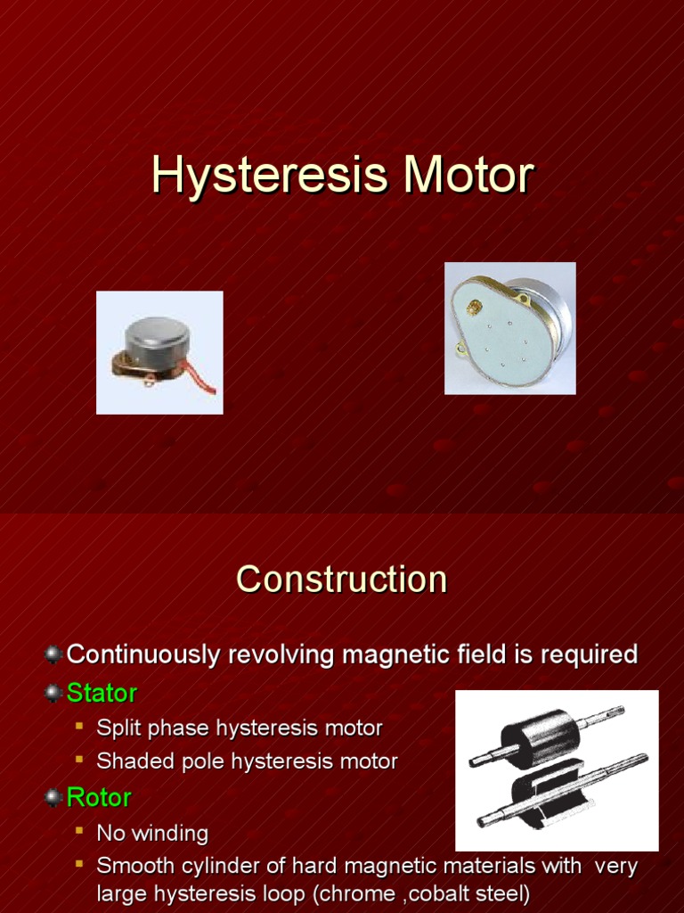 Hysteresis Motor | PDF | Science & Mathematics