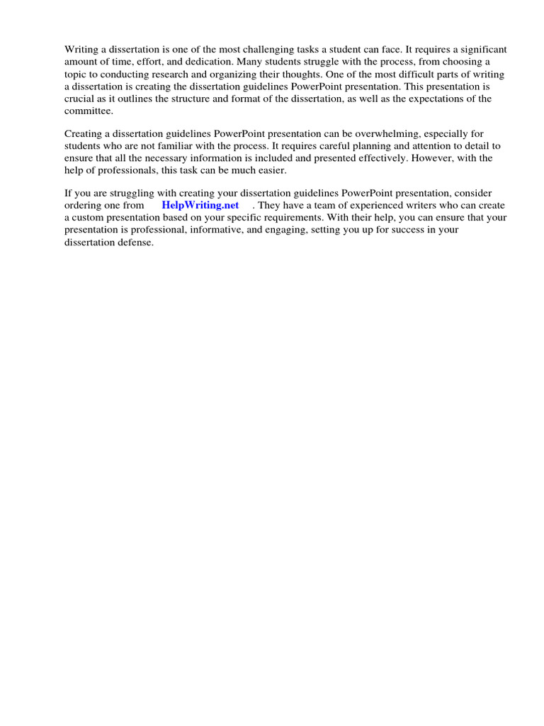 Writing Dissertation Guidelines | PDF | Thesis | Science