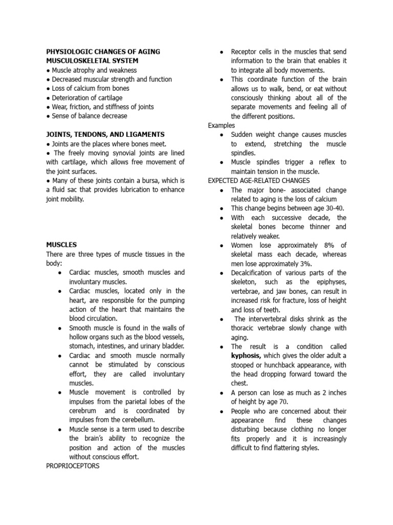 Musculoskeletal System Geriatrics | PDF | Osteoporosis | Osteoarthritis