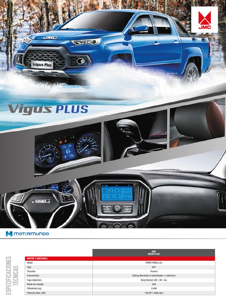 Ficha Tecnica Vigus 2022 Plus | PDF | Tracción en las cuatro ruedas | Tecnologías automotrices
