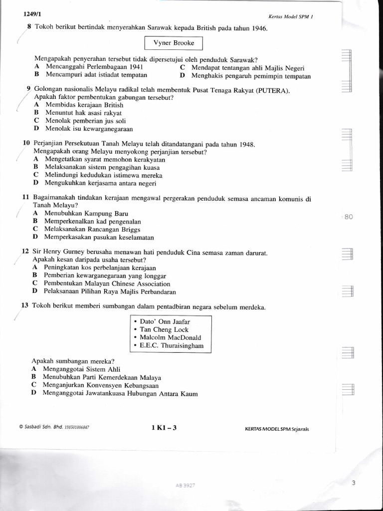 Sejarah Tingkatan 4 | PDF