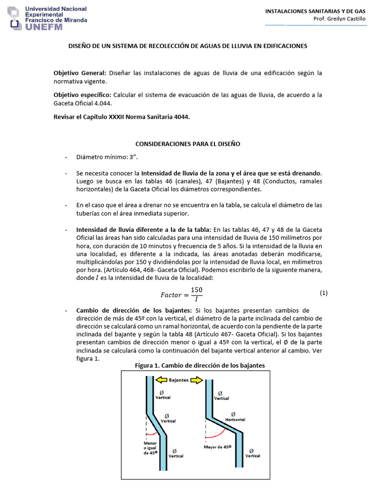 Diseño de Un Sistema de Recolección de Aguas de Lluvia en Edificaciones | PDF | Lluvia
