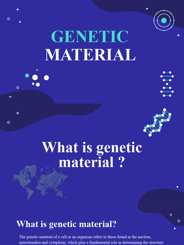 Genetic Material | Download Free PDF | Dna | Gene