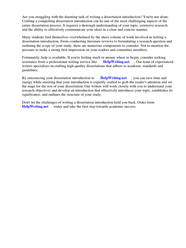 How to Write Good Dissertation Introduction | PDF | Thesis | Essays How to Write Good Dissertation Introduction | PDF | Thesis | Essays