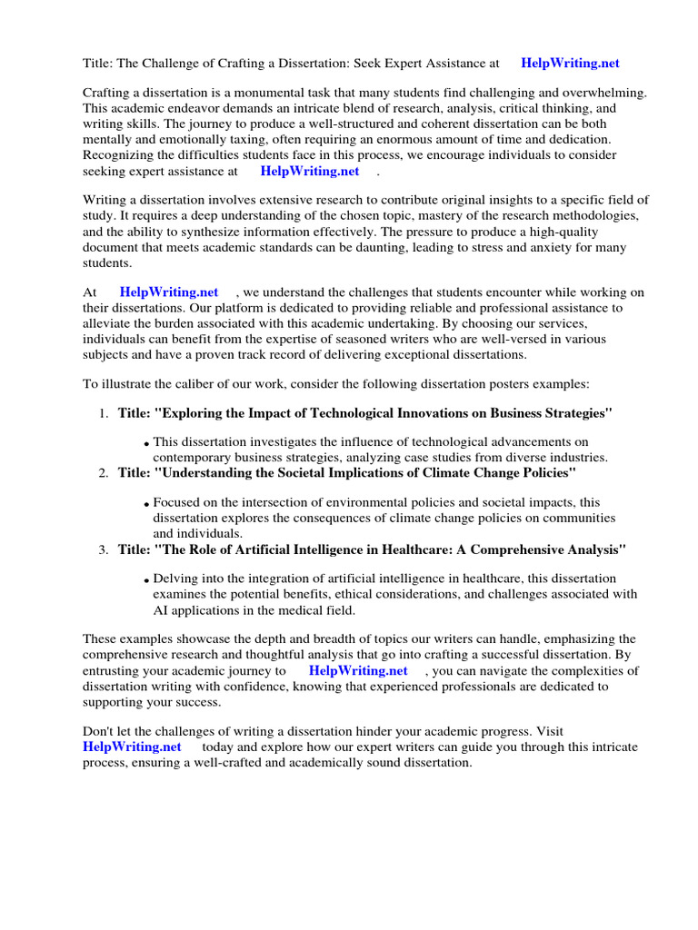 Dissertation Posters Examples | PDF | Thesis | Artificial Intelligence