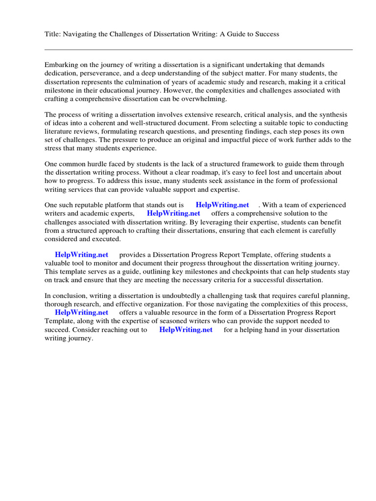 Dissertation Writing Guide & Template | PDF | Thesis | Expert