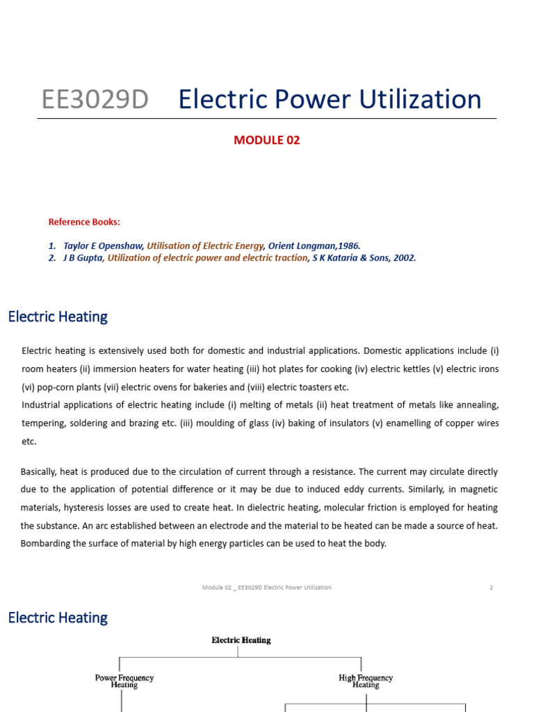 Electric Power Utilization Class Notes 2 | PDF | Transformer | Water ...