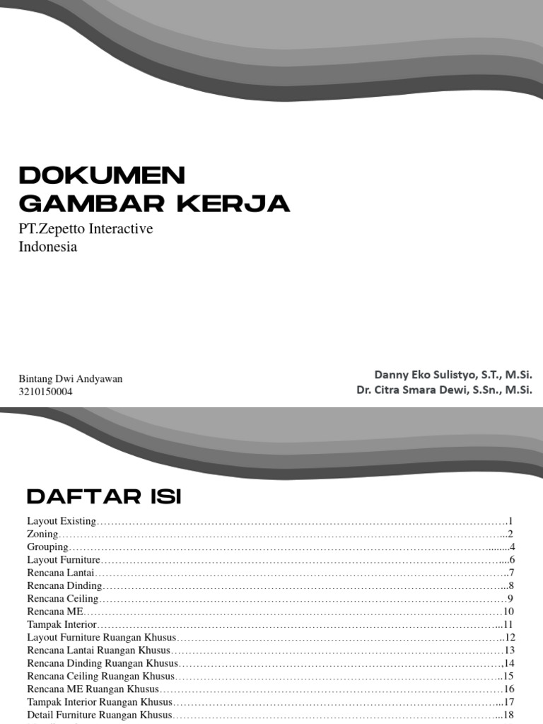 Dokumen Gambar Kerja | PDF