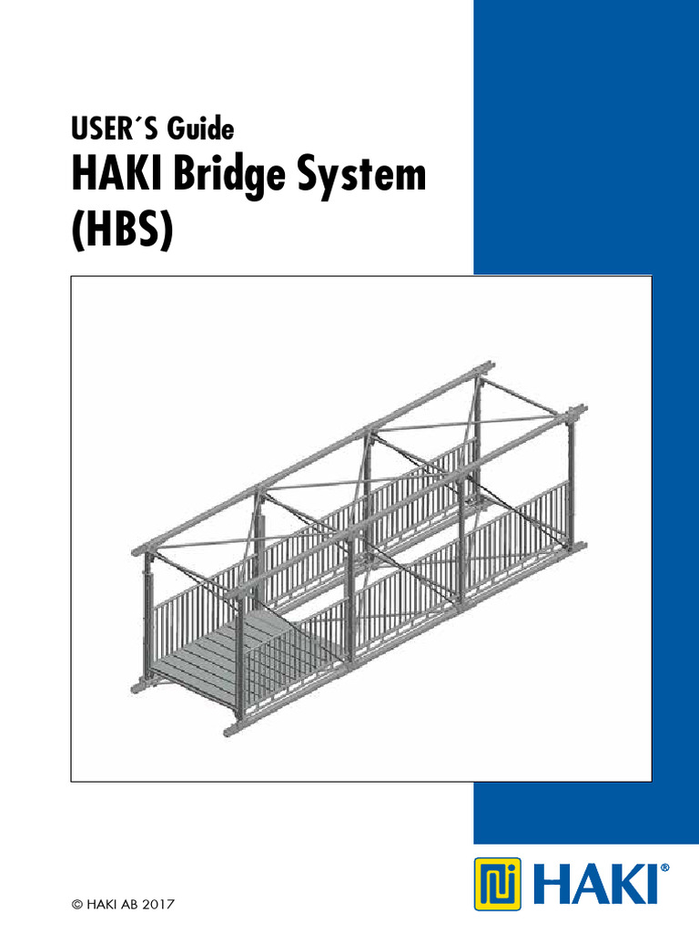 Manual HAKI Bridge System (HBS) INT | PDF | Scaffolding | Equipment