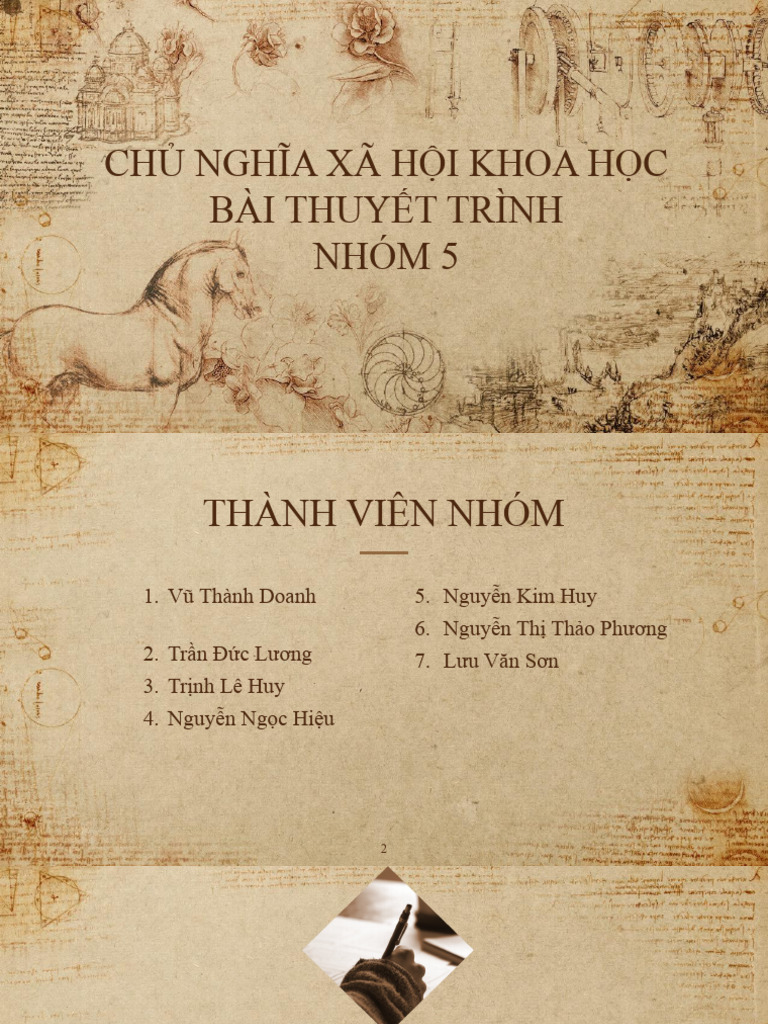 Bài Thuyết Trình Nhóm 5 - CNXH | PDF