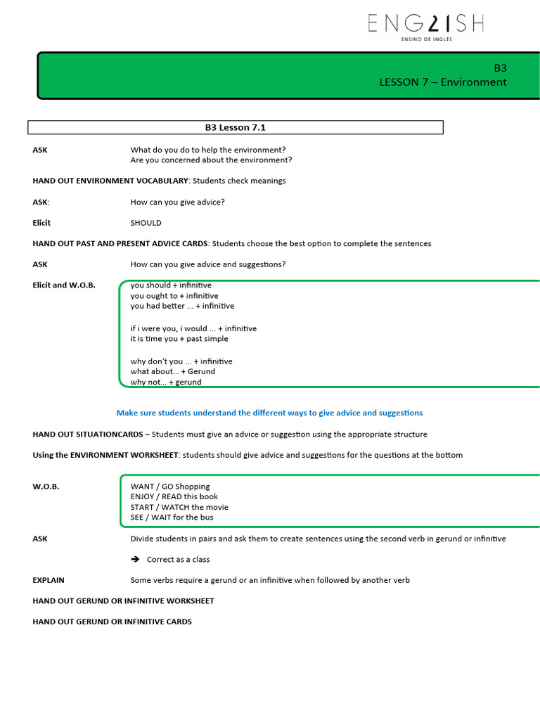 Lesson B3 7 - Environment | PDF | Climate Change | Soil
