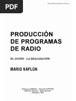 Ejemplo Esquema Guion Radial | PDF | Radiodifusión