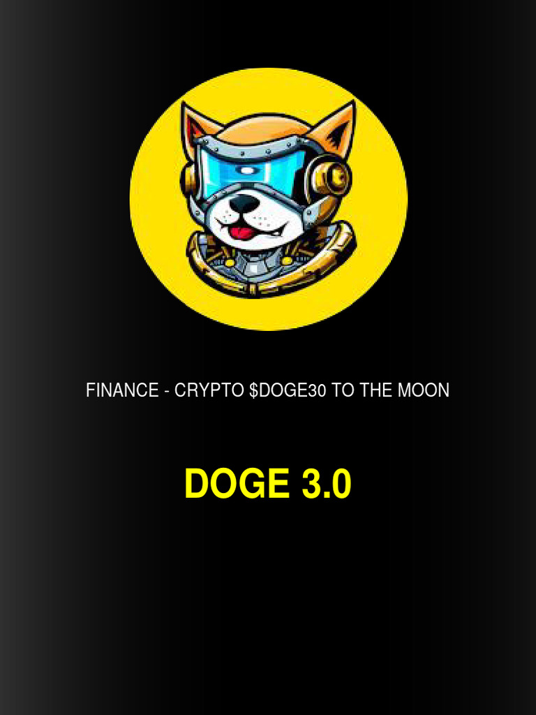 Dogecoin 3.0 Whitepaper V1 - DOGE3.0 | PDF | Cryptocurrency | Private Sector