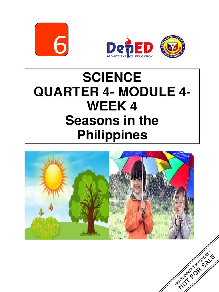SCIENCE 6 Q4 M4 W4 Seasons in The Philippines Revised 12.1.21 | PDF ...