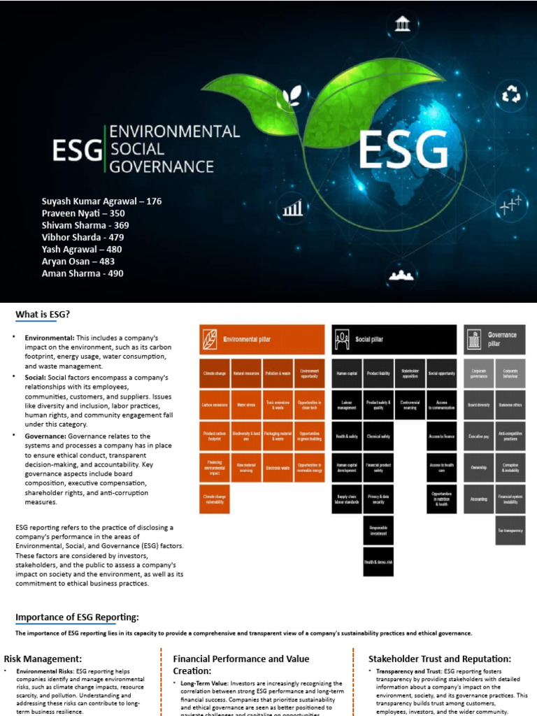6 ESG Reporting | PDF | Governance | Sustainability