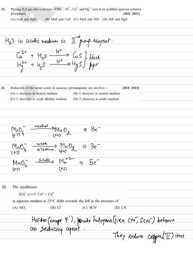 Og Salt Transition Reactions | PDF | Scientific Phenomena | Chemical ...