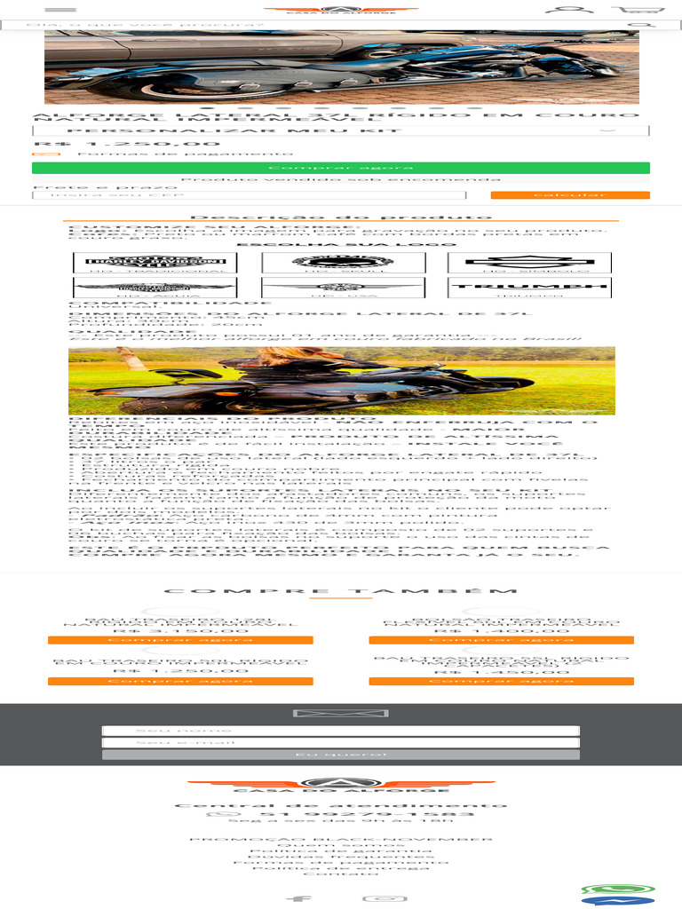 Casa Do Alforge - Alforge em Couro para Moto Custom CASA DO ALFORGE ...