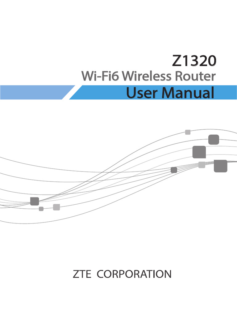 Z1320 User Manual: Wi-Fi6 Wireless Router | Download Free PDF | Wi Fi | Wireless Lan