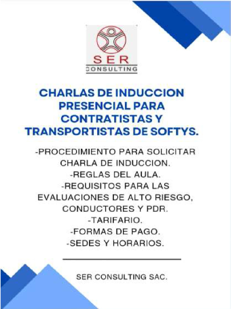 Presentacion - Charlas de Induccion Presencial Actualizado Novb | PDF