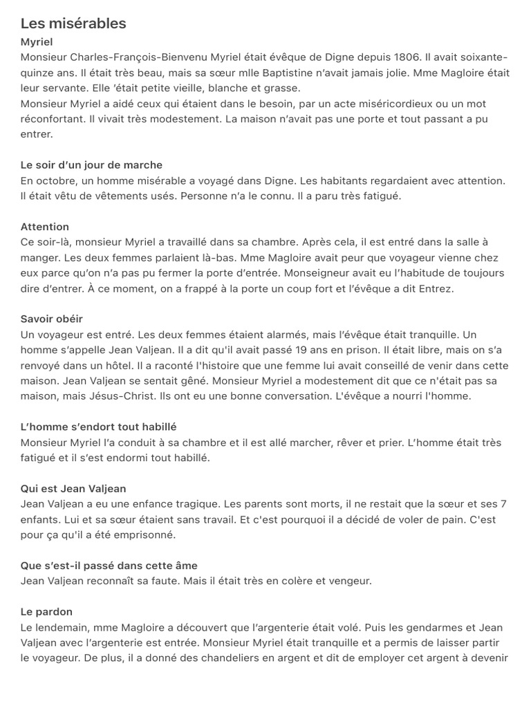 Les Misérables | PDF