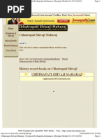 Maratha Royal Family Tree: Shivaji | PDF