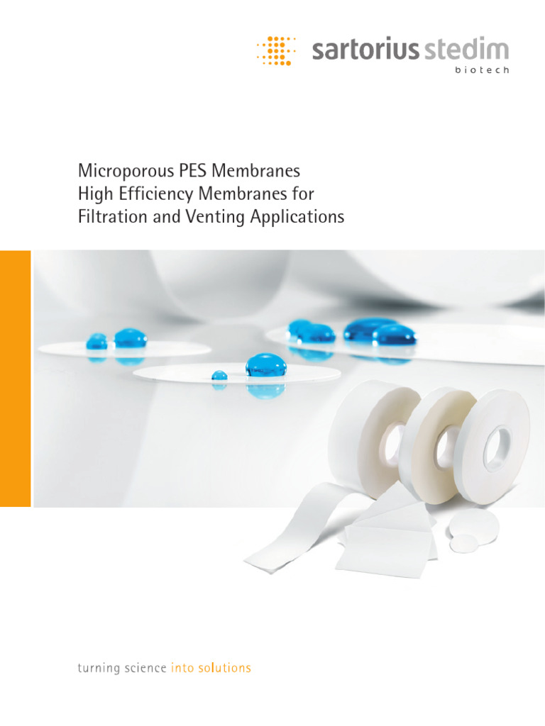 Broch Microporous Pes Membranes SL 1535 e Data | PDF | Membrane ...