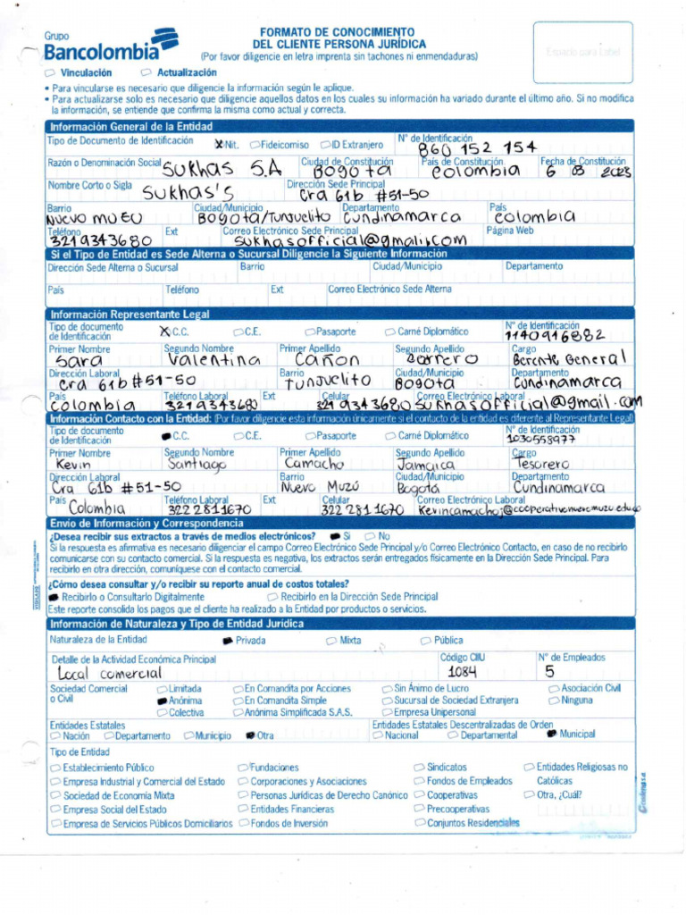 Apertura de Cuenta Bancaria | PDF