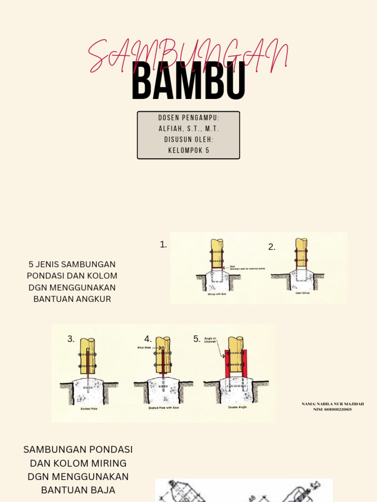 Jenis-Jenis Sambungan Bambu | PDF