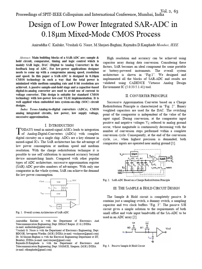 spit-47 | PDF | Analog To Digital Converter | Mixed Signal Integrated ...