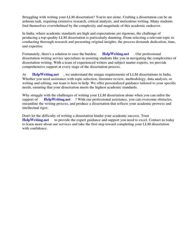 LLM Dissertation Samples in India | PDF | European Union | Thesis