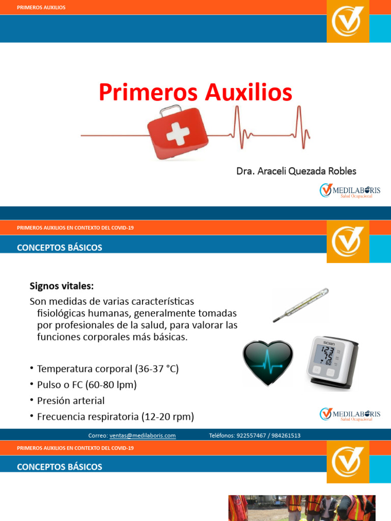 Capacitación primeros auxilios | PDF | Reanimación cardiopulmonar | Primeros auxilios