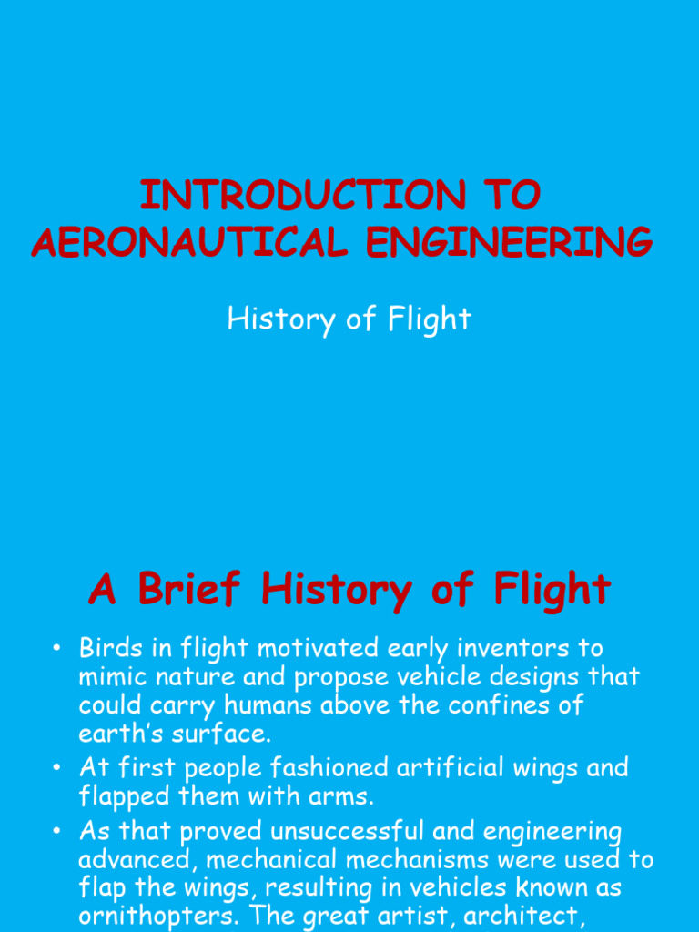 History of Aeronautical Engineering | PDF | Wright Brothers | Wright Flyer