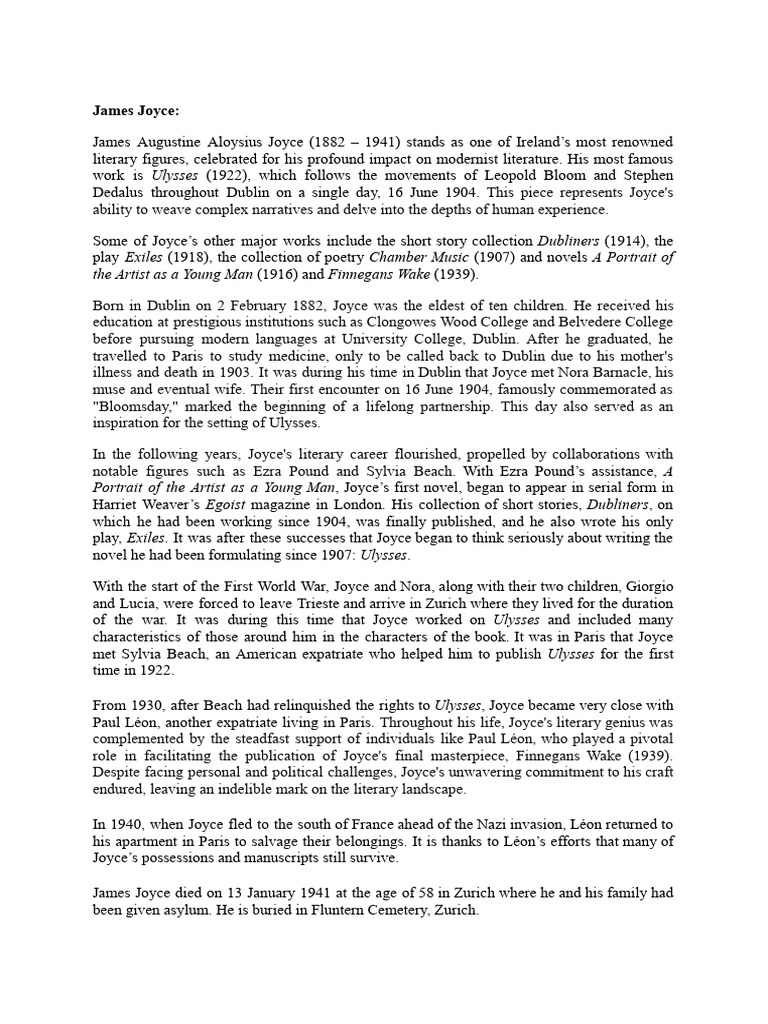 Naussicaa - James Joyce | PDF | Ulysses (Novel) | James Joyce