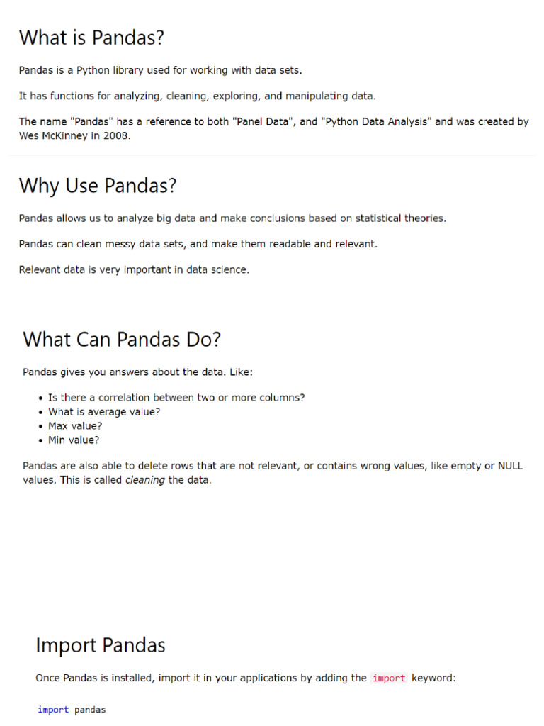 Lectur2 PANDAS | PDF | Pie Chart | Computer Programming Lectur2 PANDAS | PDF | Pie Chart | Computer Programming