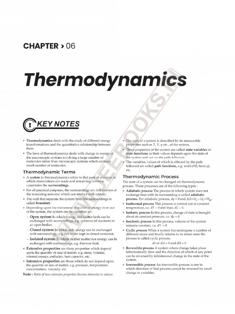 Chemical Thermodynamics | PDF