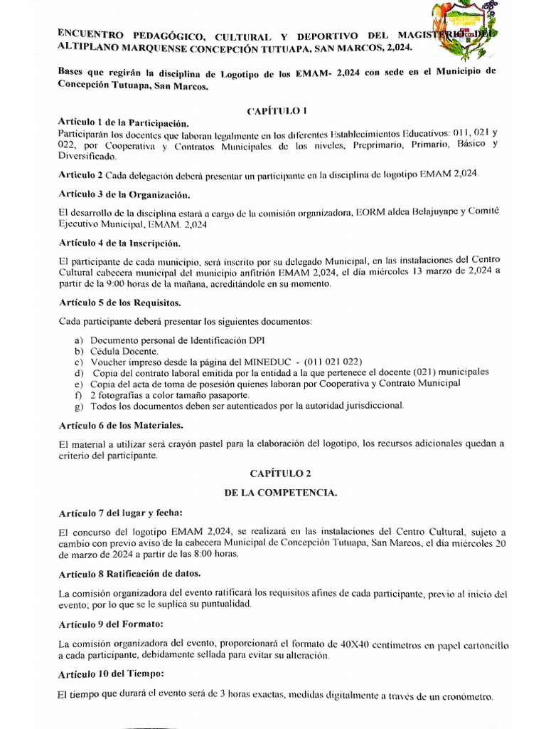 Bases Logotipo EMAM | PDF