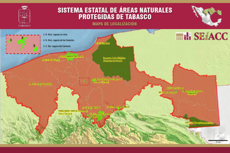 Mapa de Áreas Naturales en Tabasco | PDF