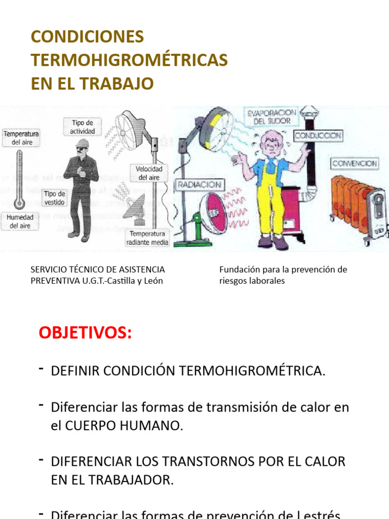 Condiciones Termohigrométricas | PDF
