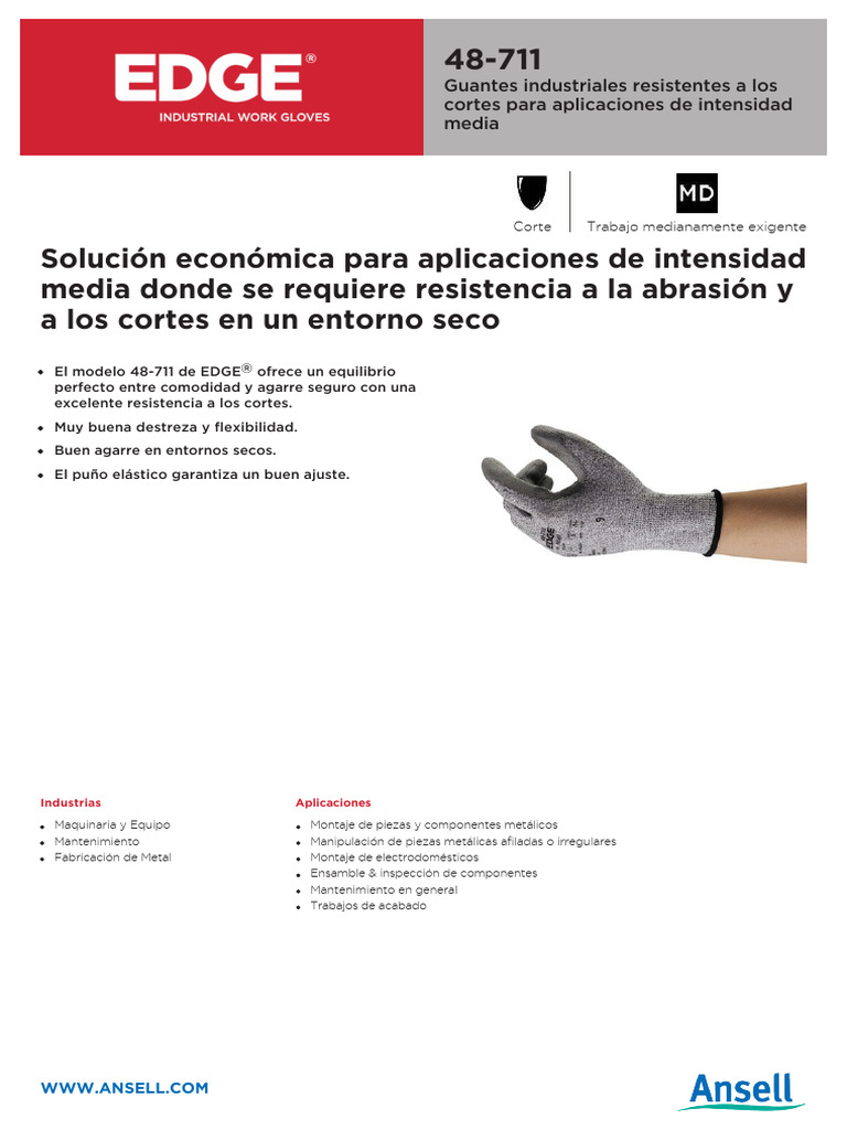 Edge-48-711 Pds Lac | PDF | Guante | Ropa de invierno