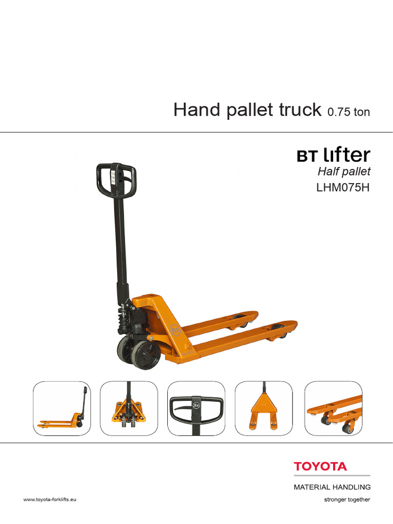 BT LHM 075H | PDF | Axle | Pallet