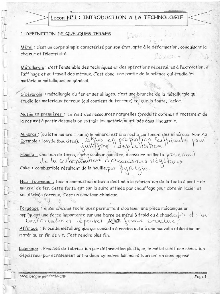 Introduction A La Technologie | PDF