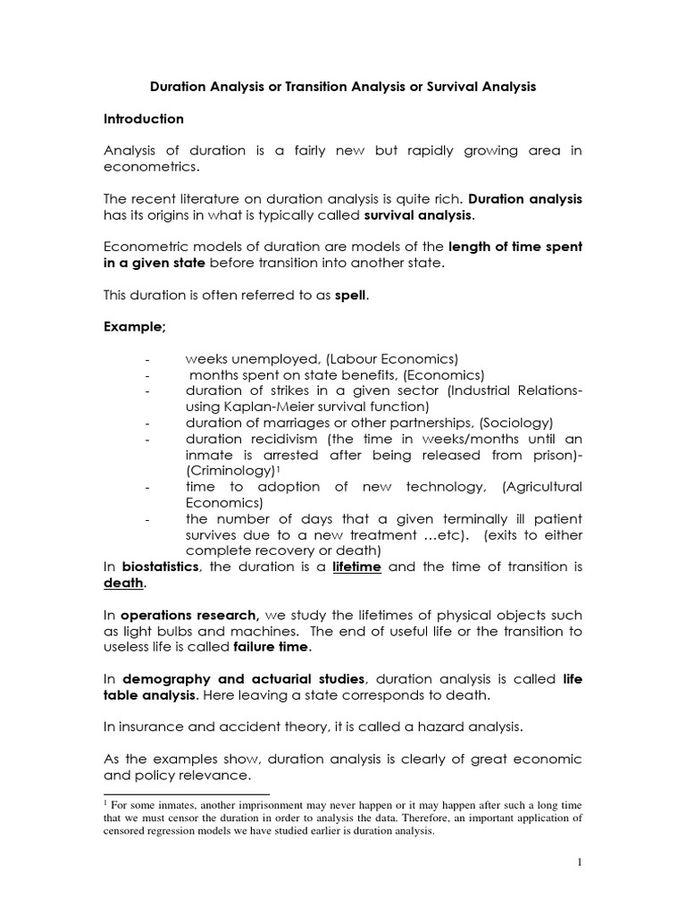 Duration Analysis 230919 191834 | PDF | Dependent And Independent ...