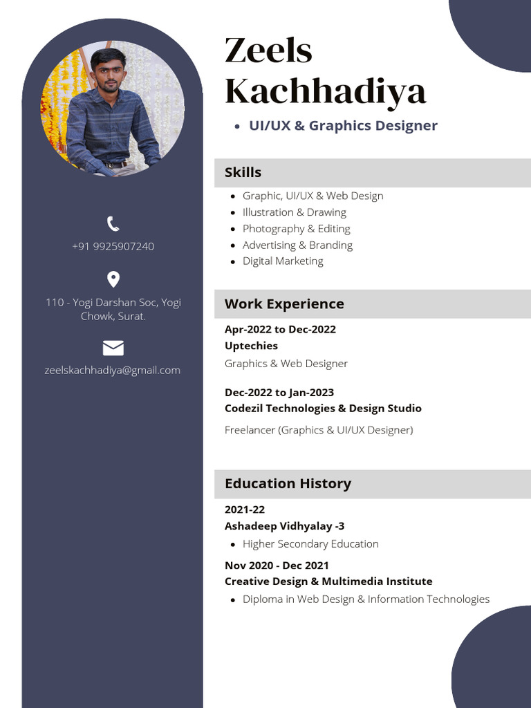 UI/UX Designer Portfolio | PDF