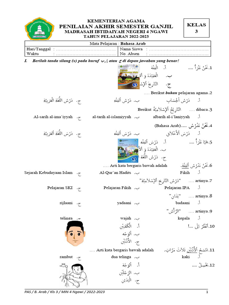 PAS Kls3 BA 22-23 | PDF